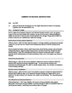 SMM April 2023 – various plan changes – Operating Engineers Local 139 ...